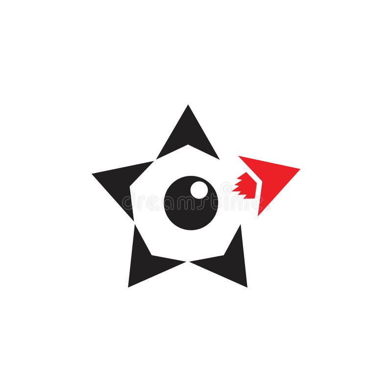 Star Space Ship Movement Cute Dot Design Logo Vector Stock Vector ...