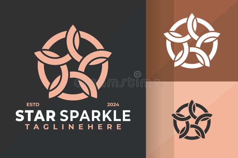 Star Spark Unique Symbol Logo Icon Vector Design Illustration Stock ...