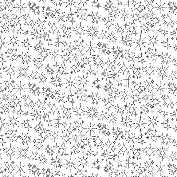 Star Sparkle Glitter Twinkle Bundle Sparkle Seamless Pattern DoodleStar Sparkle Glitter Twinkle ...