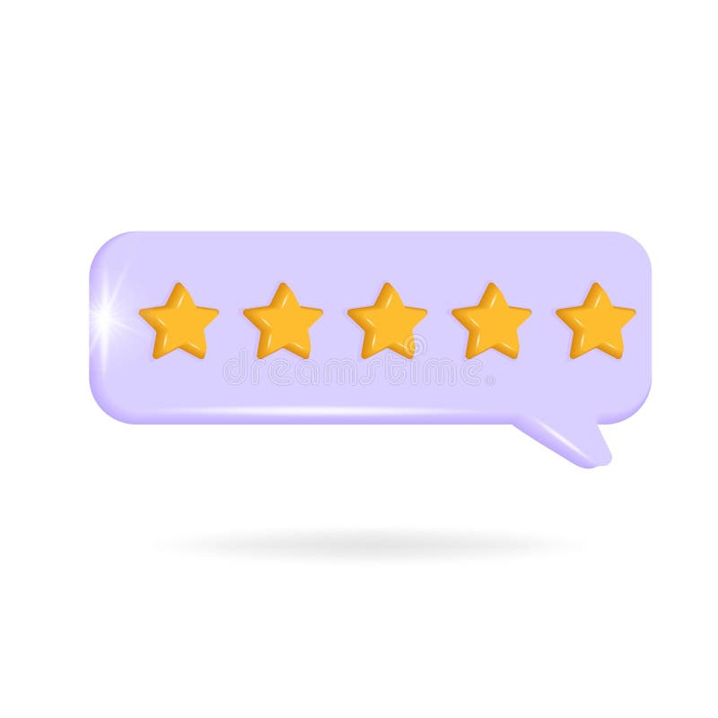 One Star in Speech Bubble. Quality, Customer Rating, Feedback or ...