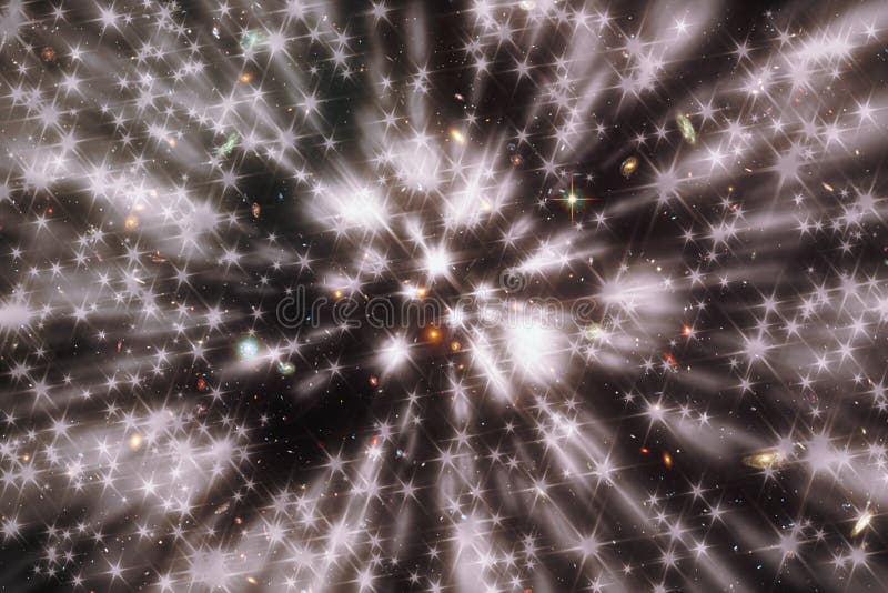 Star Splash with Beams in Hyper Jump. the Elements of this Image ...