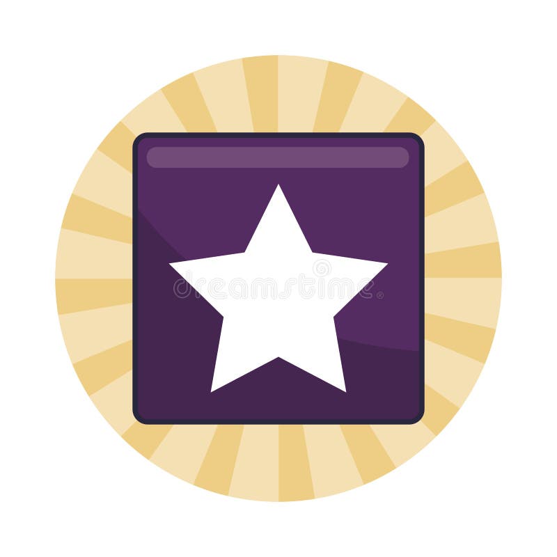 Star square cartoon stock vector. Illustration of sparkle - 135437901