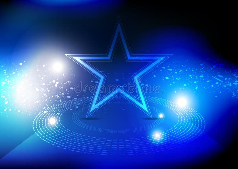 Star on stage stock vector. Illustration of effect, digital - 26629071