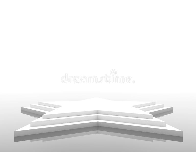 White empty stage. stock illustration. Illustration of entertainment ...