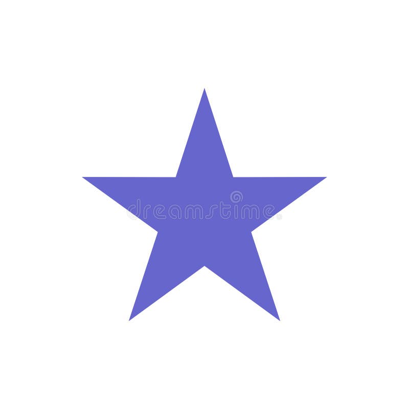 Star.Star with Five Rounded Points Icon.Vector Illustration. Stock ...