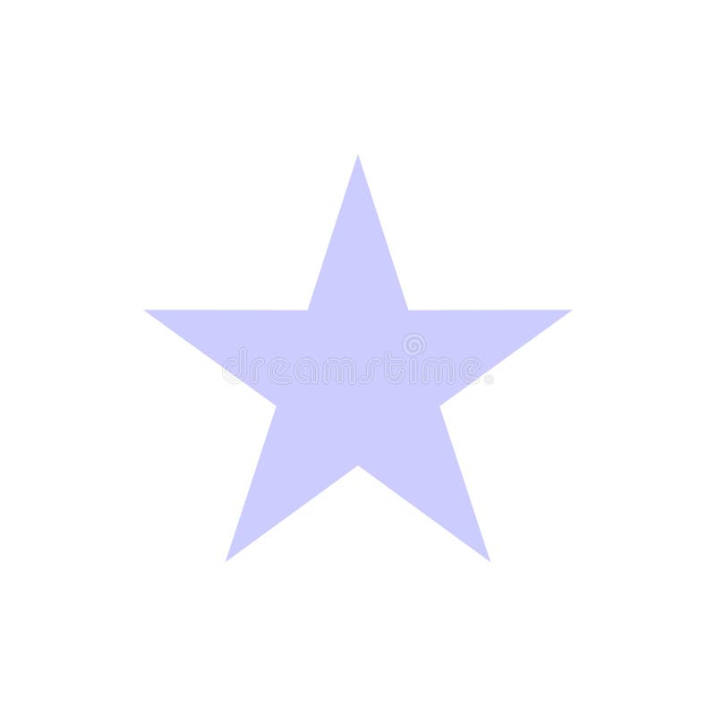 Star.Star with Five Rounded Points Icon.Vector Illustration. Stock ...