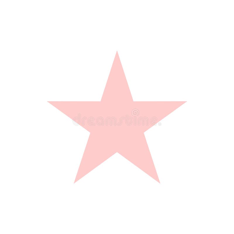 Star.Star with Five Rounded Points Icon.Vector Illustration. Stock ...