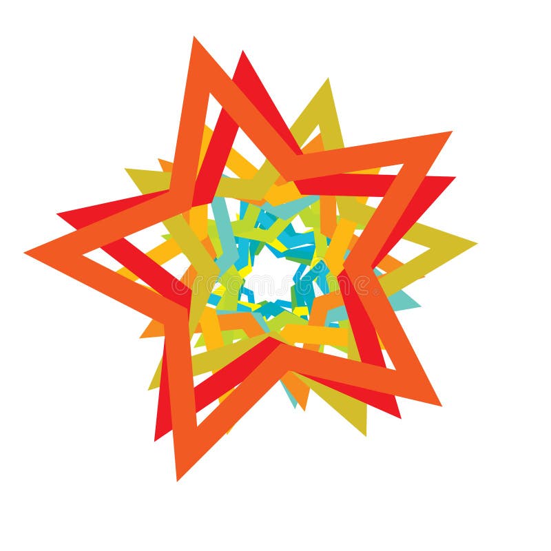 Star, Starlet Shape, Element Vector Stock Vector - Illustration of ...