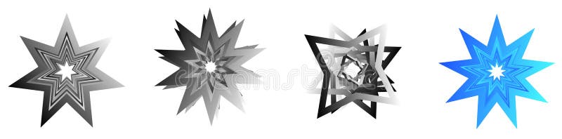 Star, Starlet Shape, Element Vector Stock Vector - Illustration of ...