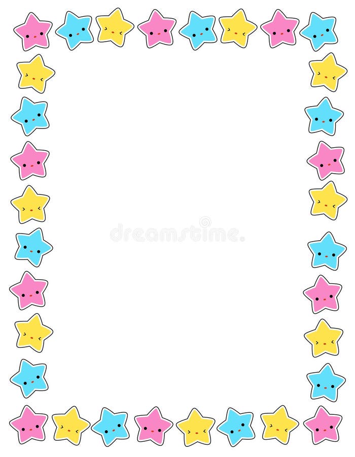 Star / stars border stock vector. Illustration of fest - 12221290