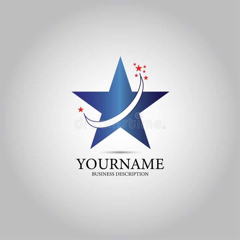 Star and Stars Logo stock vector. Illustration of celebration - 137317792