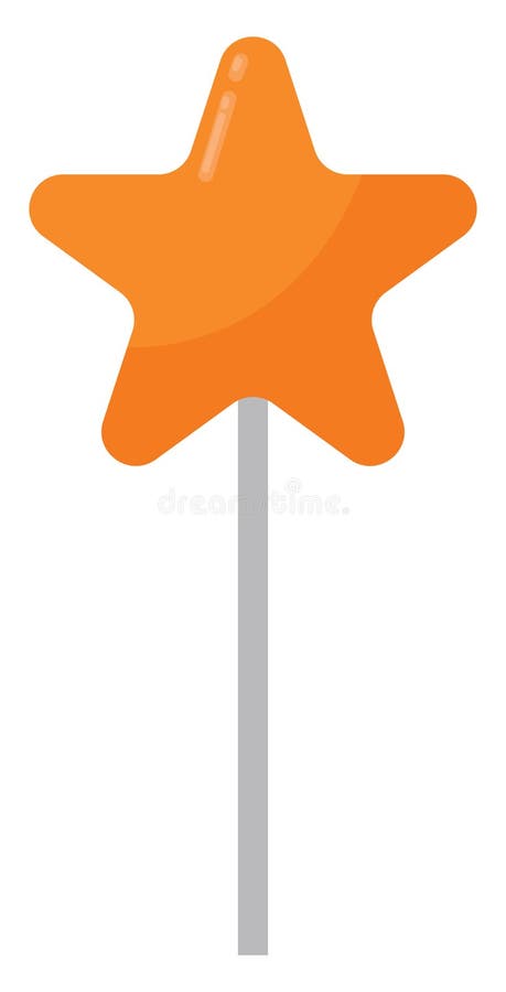 Star on a Stick, Illustration, Vector Stock Illustration - Illustration ...