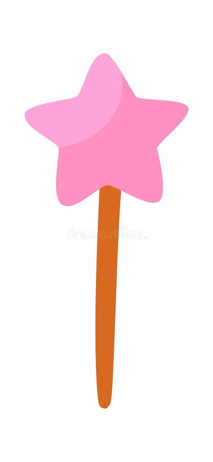 Star on a stick stock vector. Illustration of beautiful - 262752056