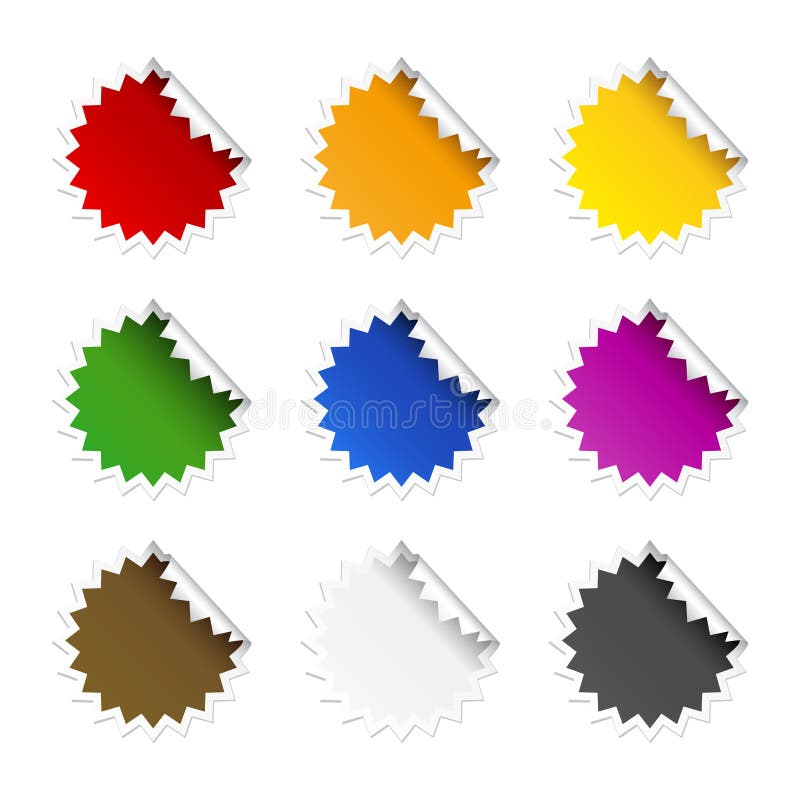 Promotion Special Sale Offer Star Price Sticker Paper Label Stars ...