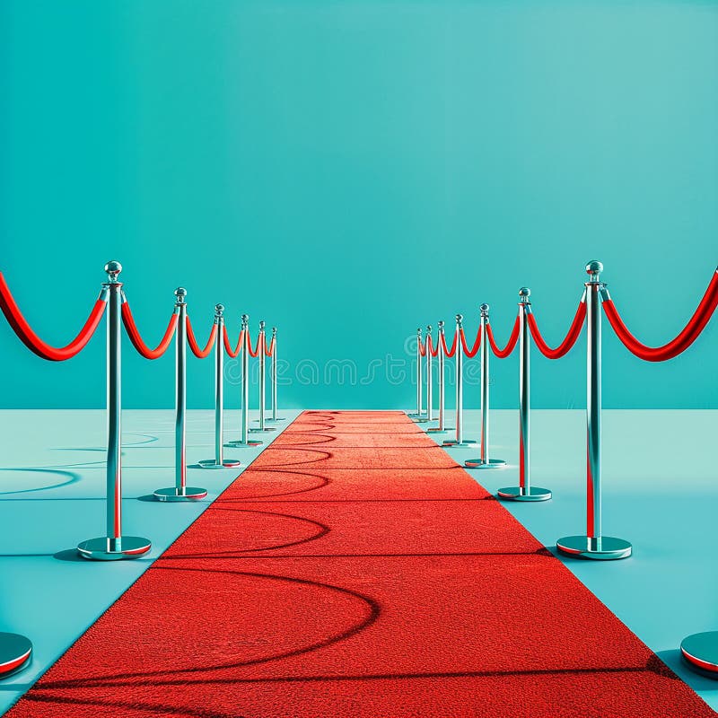 Star-studded Red Carpet. Business Success Stock Illustration ...