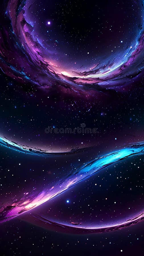 Star-studded Space Wallpaper Stock Illustration - Illustration of ...
