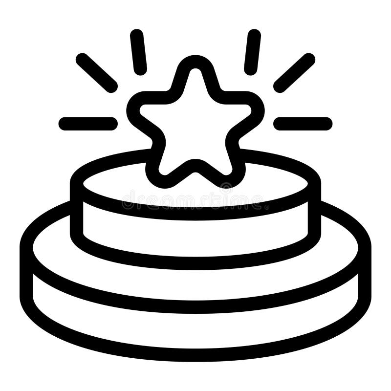 Star Subscription Icon Outline Vector. Dark Form Payment Stock Vector ...