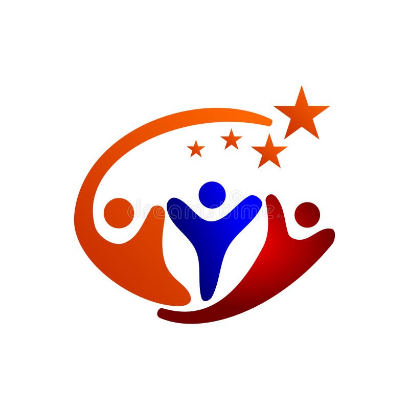 Star Success Community Partner Template Symbol Illustration Stock ...
