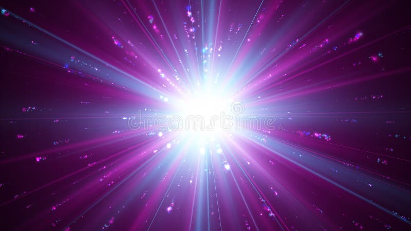 Star or Sun. Explosion Effect. Neon Color Stock Vector - Illustration ...