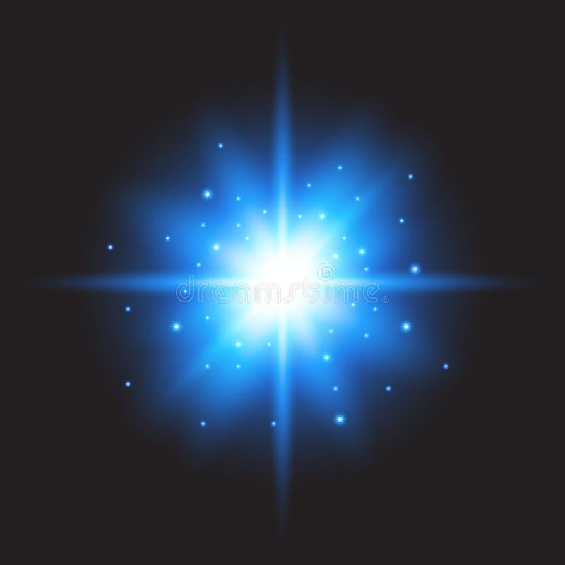 Star, sun, light effect stock vector. Illustration of futuristic ...