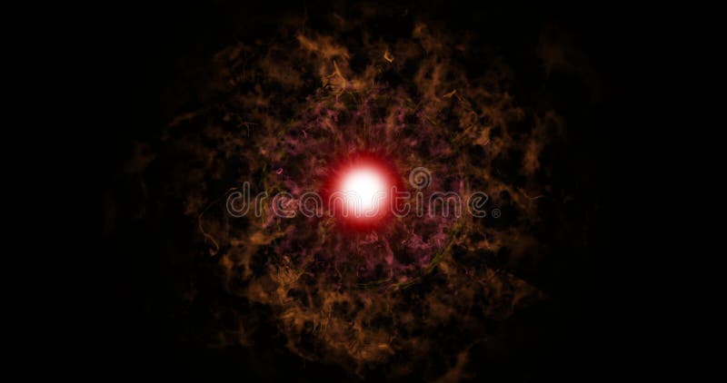 Star, Supernova and Explosion with Light on Black Background for ...