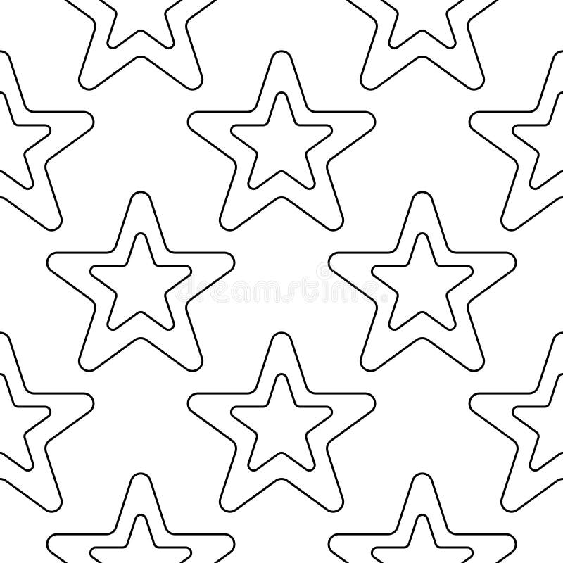 Star Symbol Bright Drawing Simple Pattern Doodle Stock Vector ...