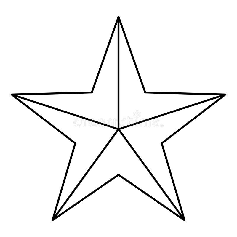 Star Symbol Vector Star Icon Star Shape Stock Vector - Illustration of ...