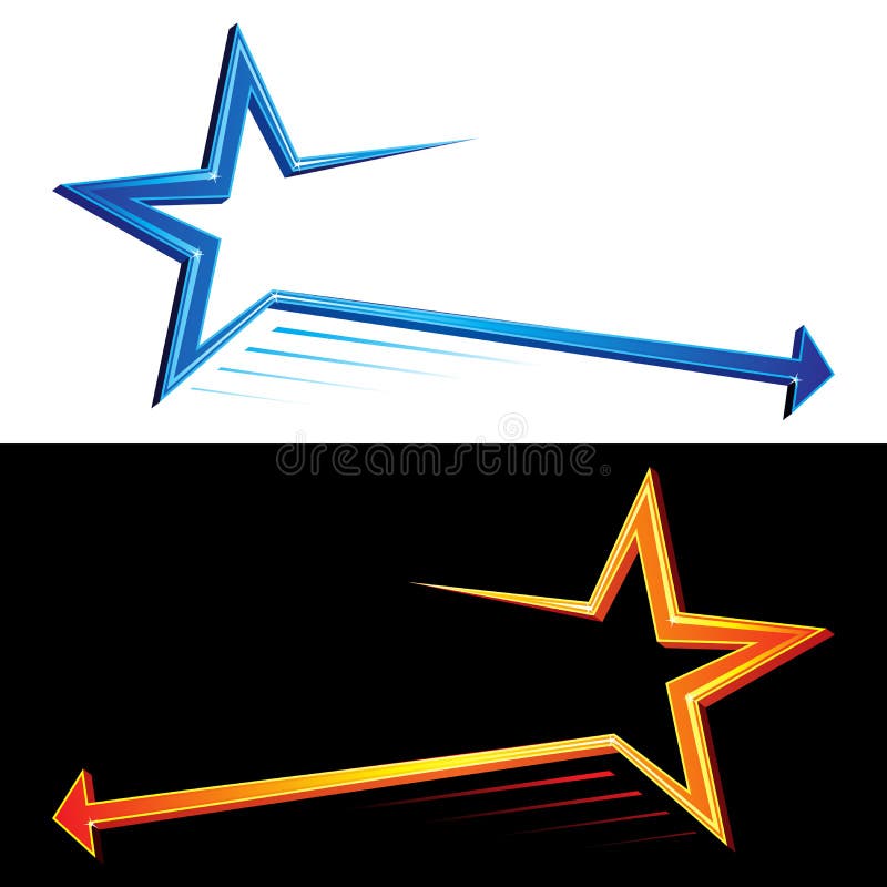 Star symbols stock vector. Illustration of sign, speed - 25554392