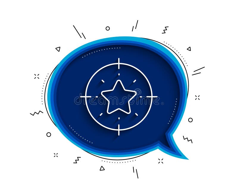 Star Target Line Icon. Star Rating Sign. Best Rank. Vector Stock Vector ...
