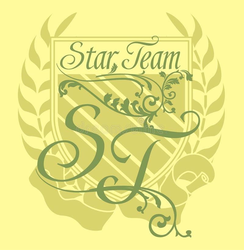 Star team stock illustration. Illustration of baroque - 13526437
