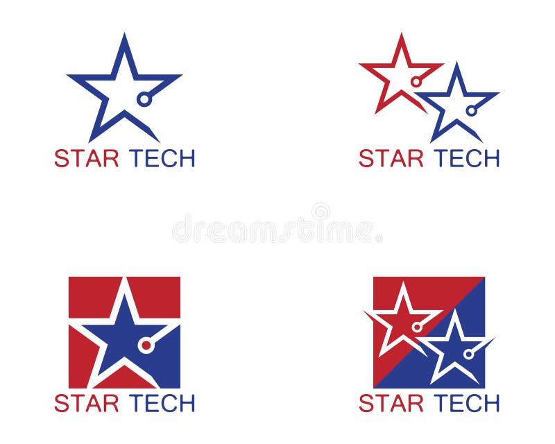 Star tech Logo Template stock vector. Illustration of icon - 124459960
