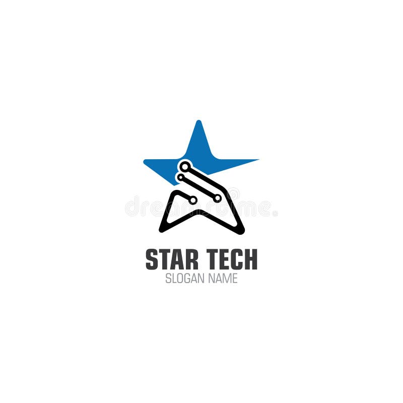 Star Tech Logo Modern Technology Design Illustration Stock Illustration ...