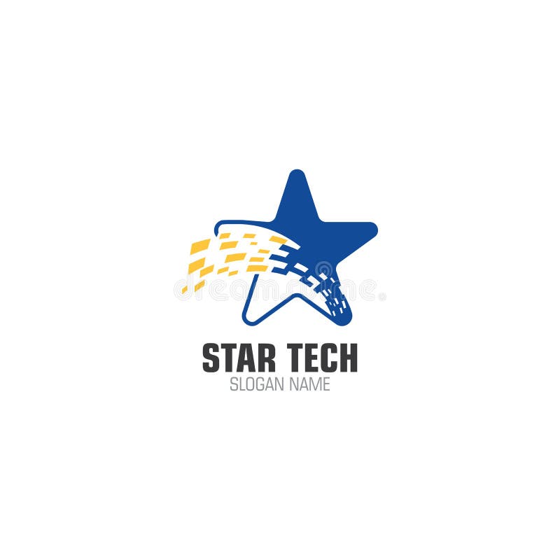 Star tech icon logo vector stock vector. Illustration of stars - 131633798