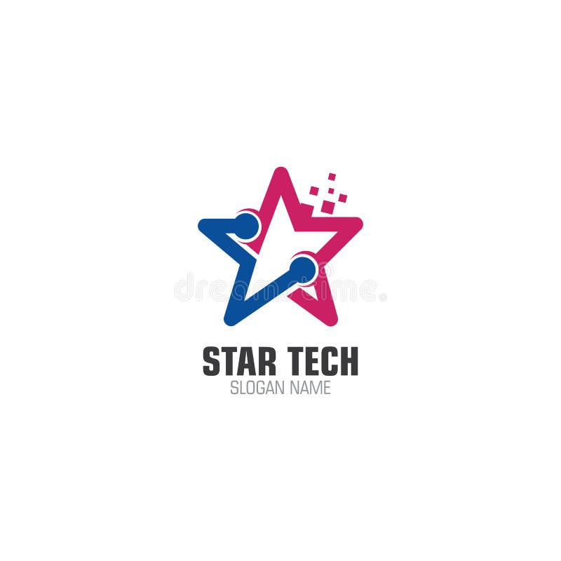 Star Tech Logo Modern Technology Design Illustration Stock Illustration ...