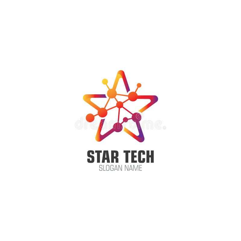 Star Tech Logo Modern Technology Design Illustration Stock Illustration ...