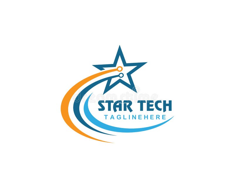 Star tech Logo Template stock vector. Illustration of icon - 124459906