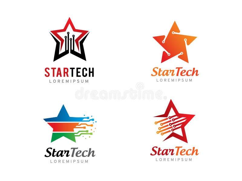 Star Technology Logo Symbol or Icon Stock Vector - Illustration of ...