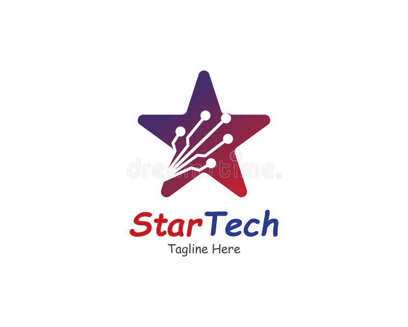 Star Technology Logo Symbol or Icon Template Stock Image - Image of ...