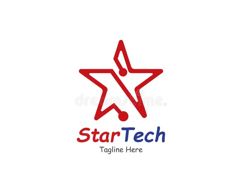 Star Technology Logo Symbol or Icon Template Stock Image - Image of ...
