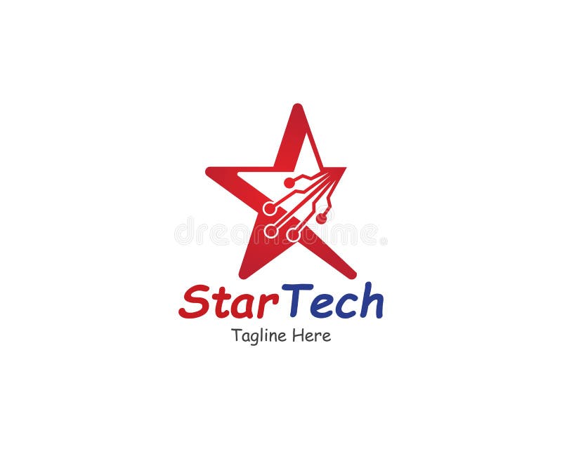 Star Technology Logo Symbol or Icon Template Stock Image - Image of ...