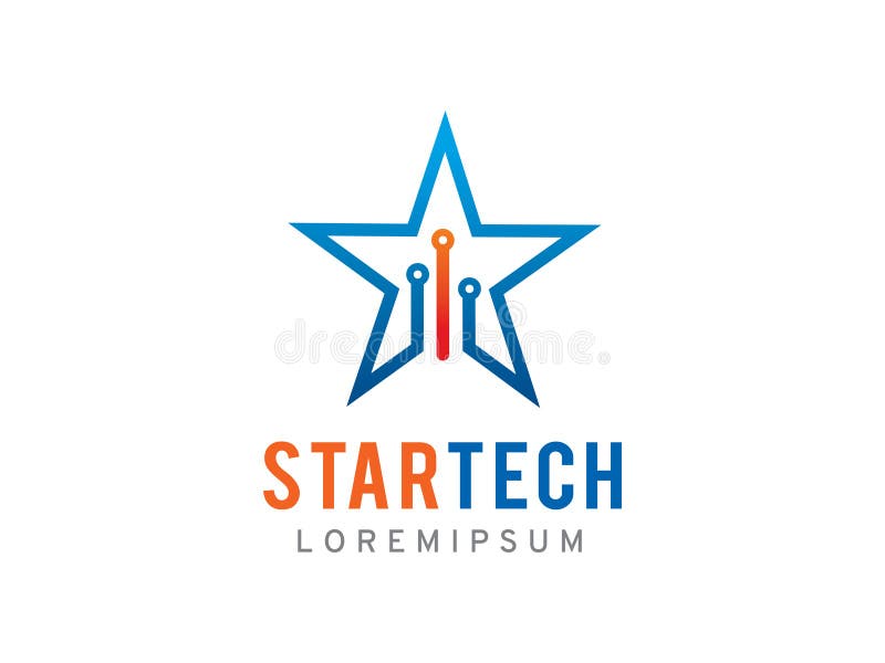 Star Technology Logo Symbol or Icon Template Stock Vector ...