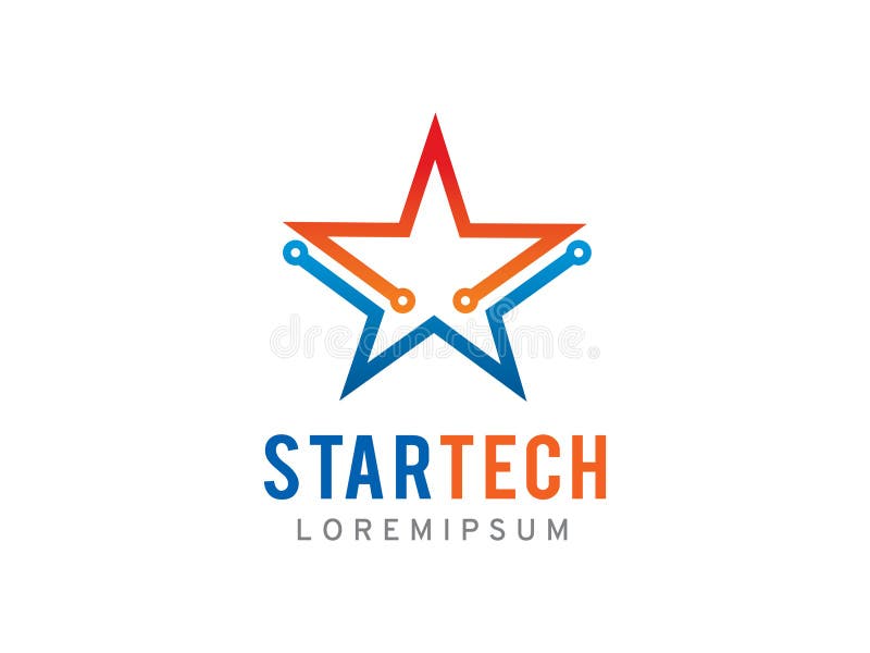 Star Technology Logo Symbol or Icon Template Stock Vector ...