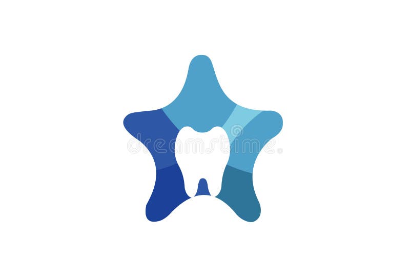 Star Tooth Logo Design Illustration Stock Vector - Illustration of ...