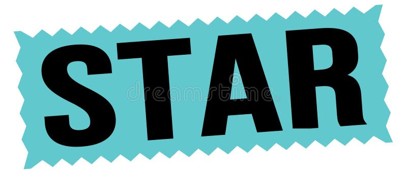 STAR Text Written on Blue-black Stamp Sign Stock Illustration ...