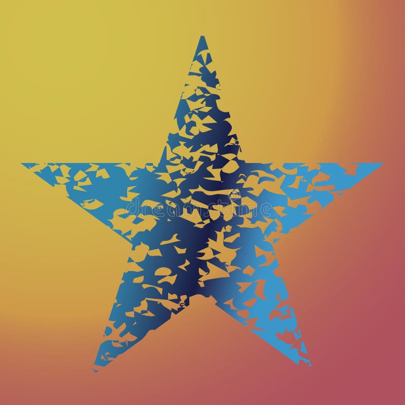 Star Texture, Symbol Background, Vector Illustration Design Element ...