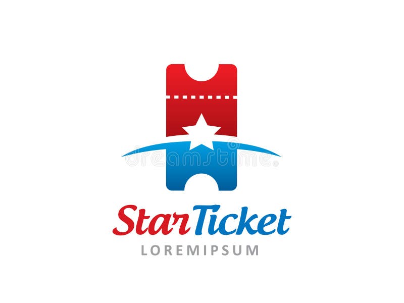Star Ticket Logo Symbol or Icon Template Stock Vector - Illustration of ...