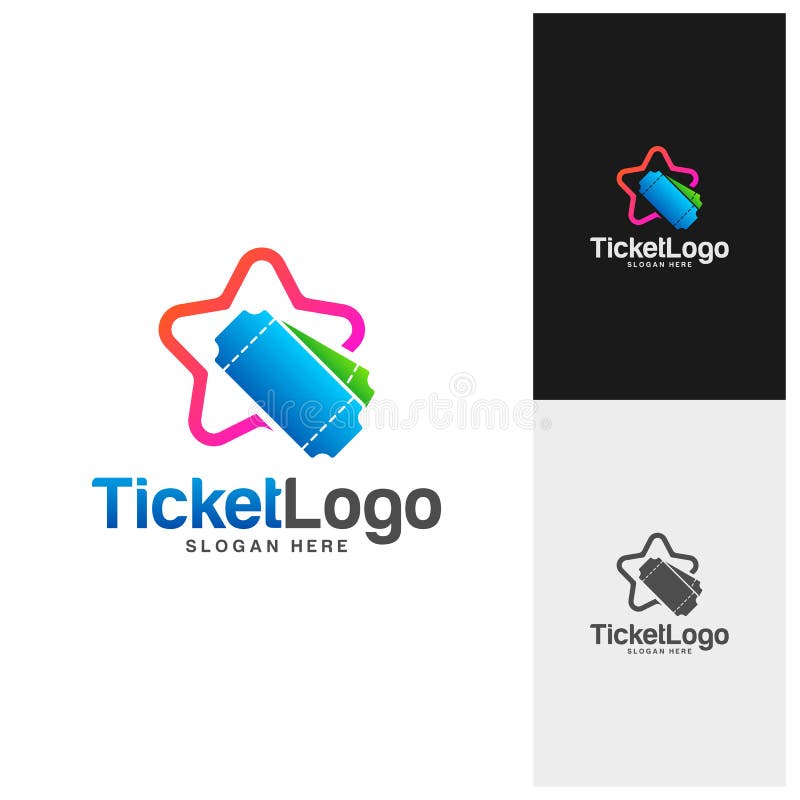 Star Ticket Logo Template Design Vector, Emblem, Creative Design, Icon ...