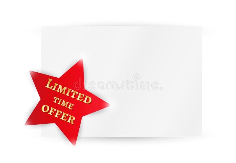 Limited Time Stickers stock vector. Illustration of colors - 17644897