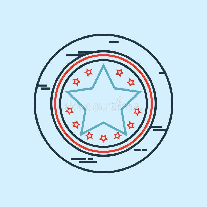 Star Token. Vector Illustration Decorative Design Stock Vector ...
