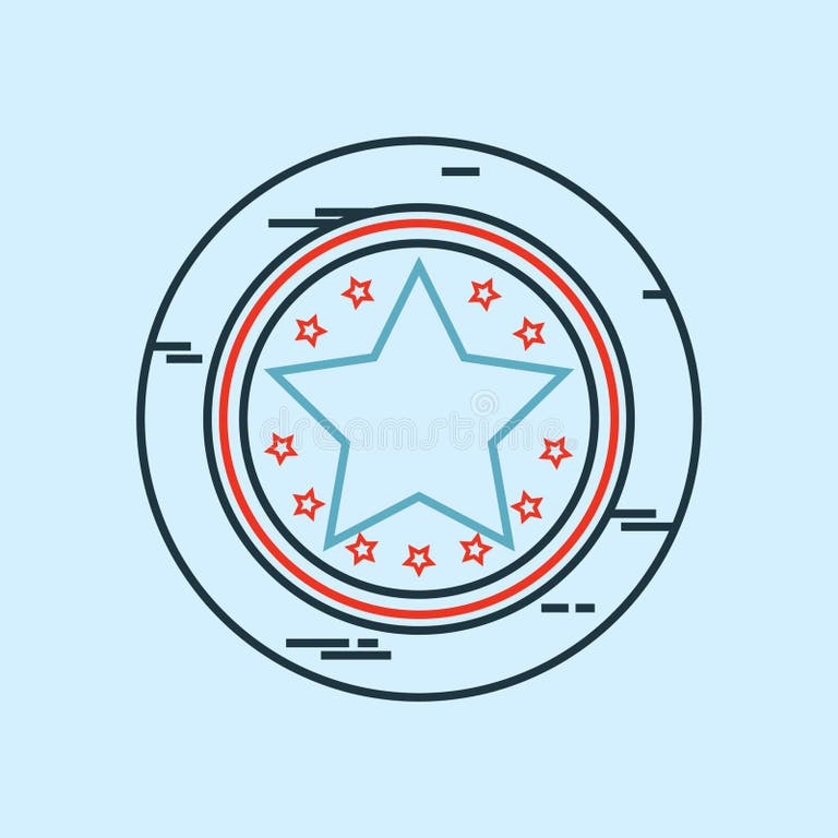 Star Token. Vector Illustration Decorative Design Stock Vector ...